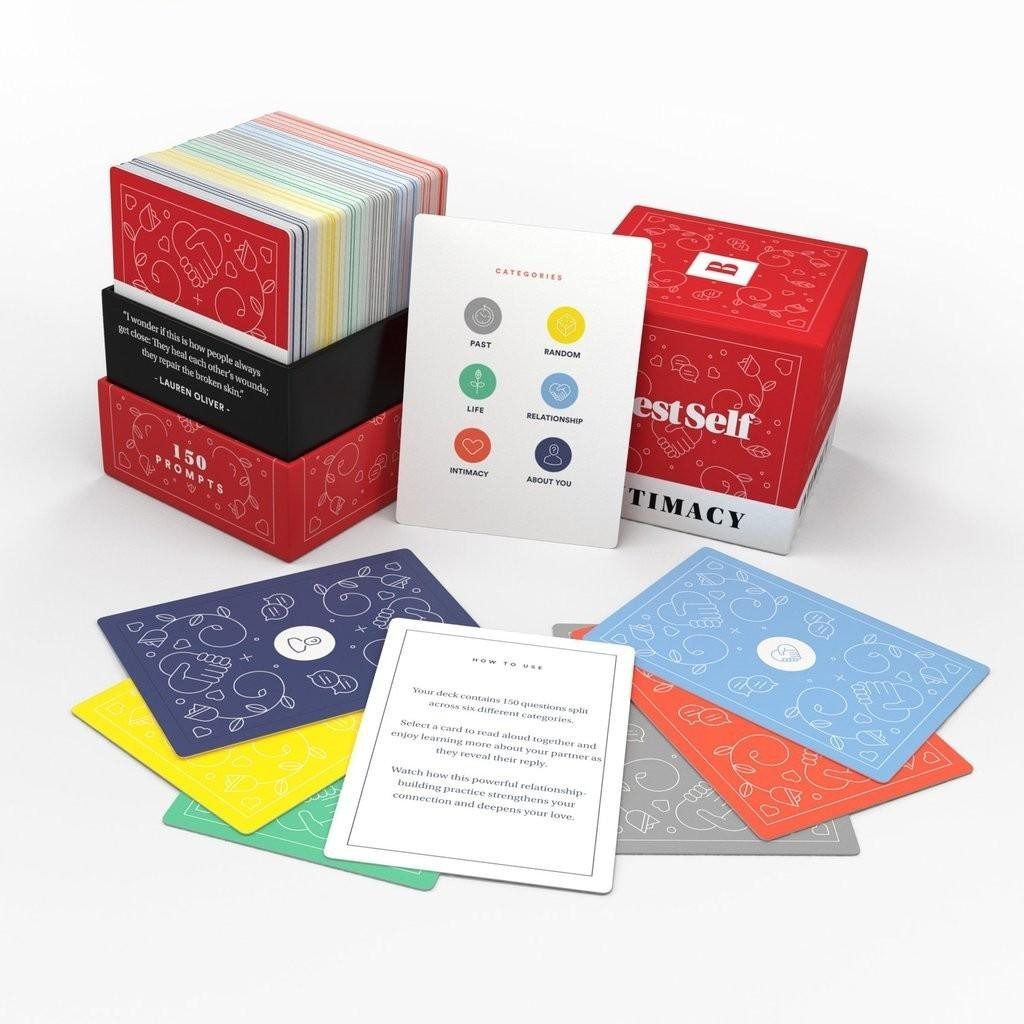 Intimacy Deck By Best Self Sheets Romantic Couple Board Game Cards ...
