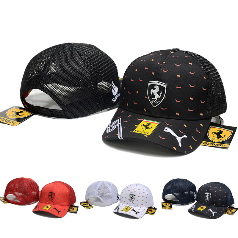 Ferrari Formula One Team Racing 55 Carlos Sainz Snapback Adjustable GP ...