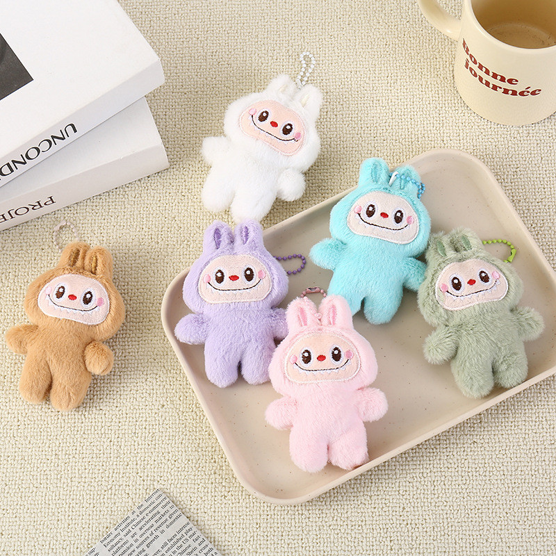 LABUBU cute keychain plush POP MART labubu pendant diy brooch shoes ...