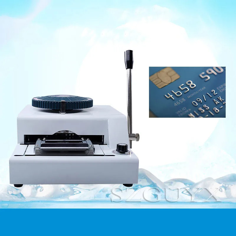 Pvc Card Emboss Machine Manual VIP Card embossing Code Printer Business ...