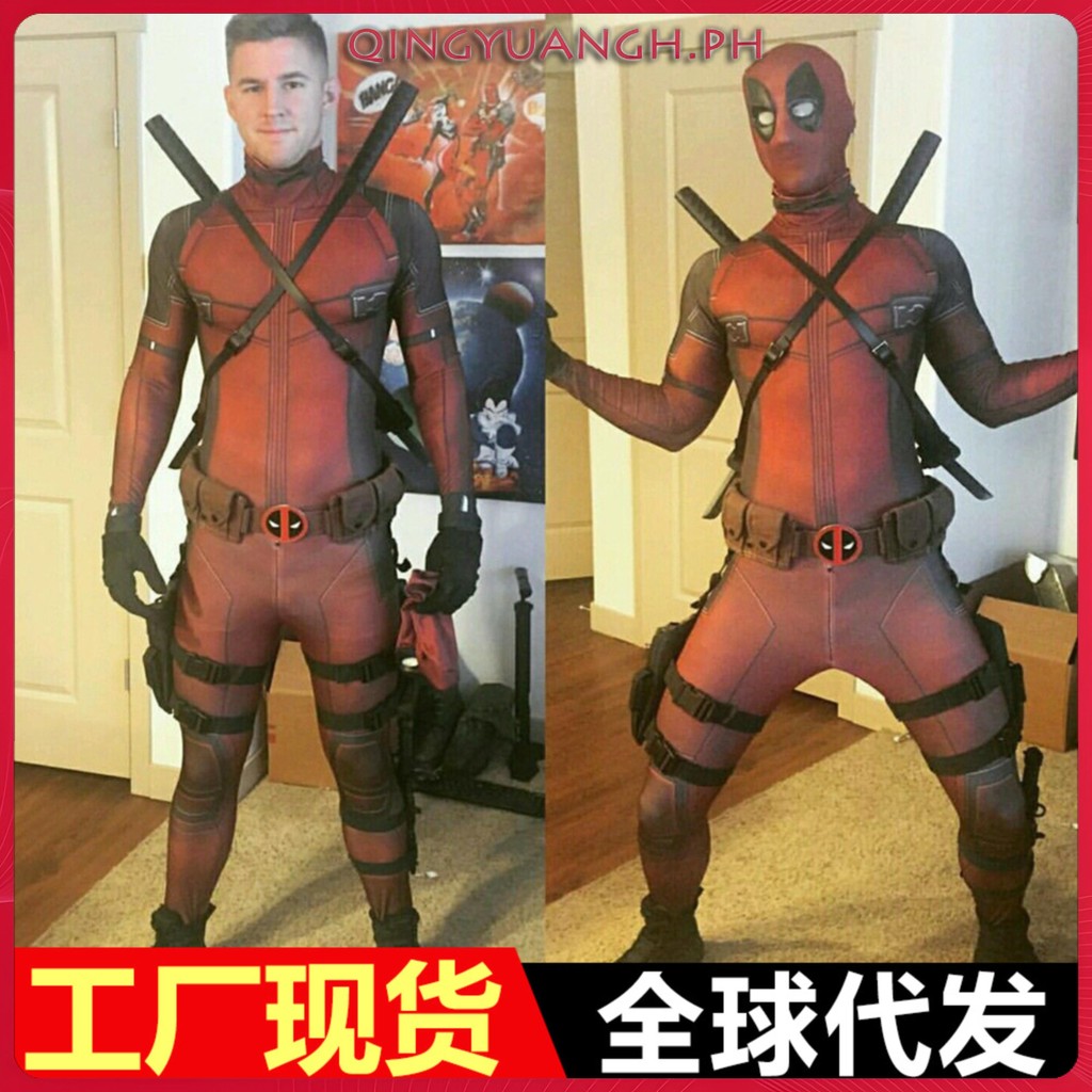 Adults Kids Deadpool Lycra Full Body Spandex Deadpool Cosplay Costume ...