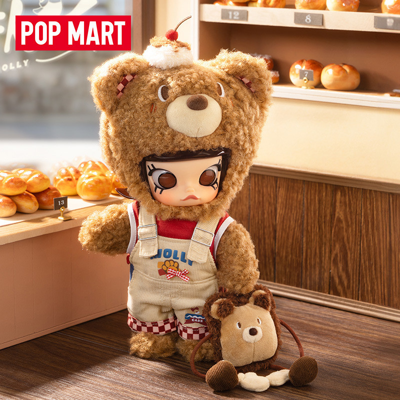 Popmart POPMART MOLLY Bear Bread 1/8 Gift HACIPUPU Snowman Visit Action ...