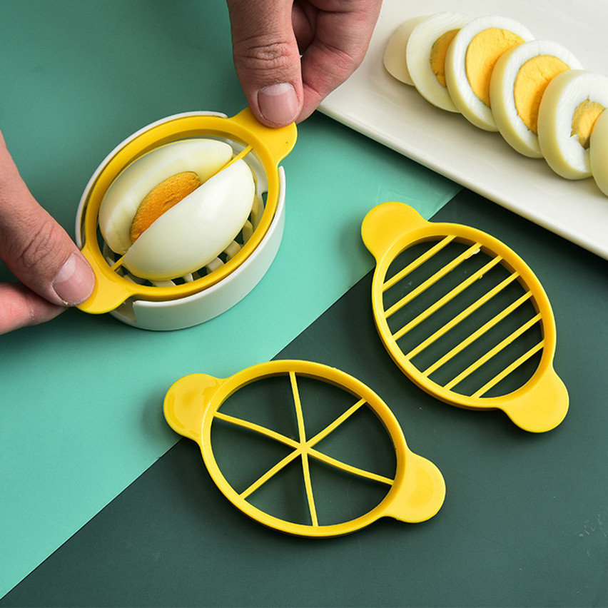 Creative 3 in 1 Egg Slicer Multifunctional Boiled Eggs Cutter Divider ...