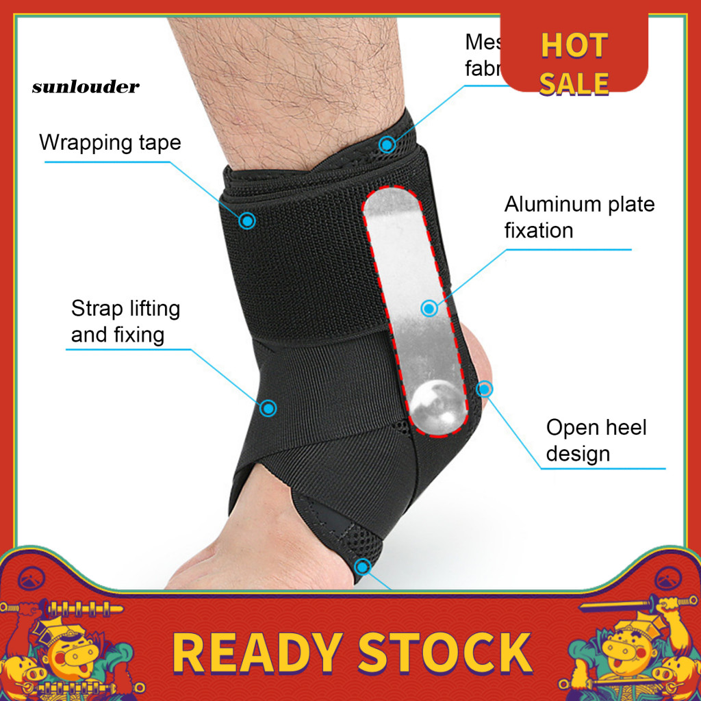 SL Adjustable Ankle Support Ankle Brace with Spring Bars Adjustable ...