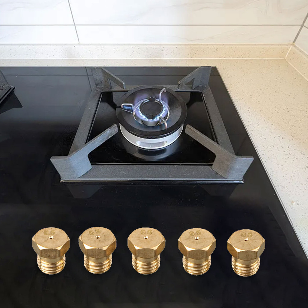 5pcs LPG Gas Jet Set Burner Gas Hob LPG Conversion Kit Nozzles Propane ...