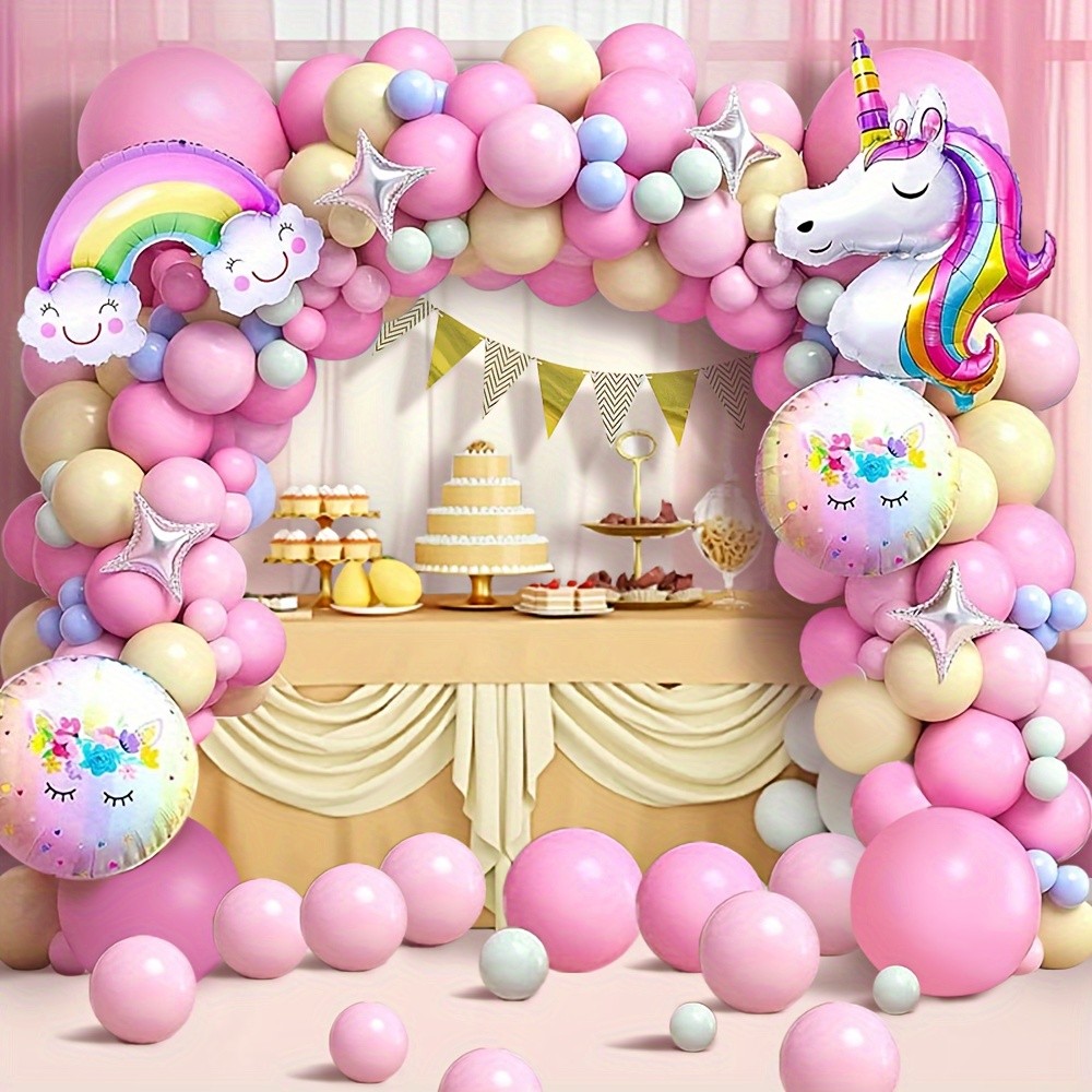Unicorn Balloon Arch Kit for girls' birthday party balloons, weddings ...