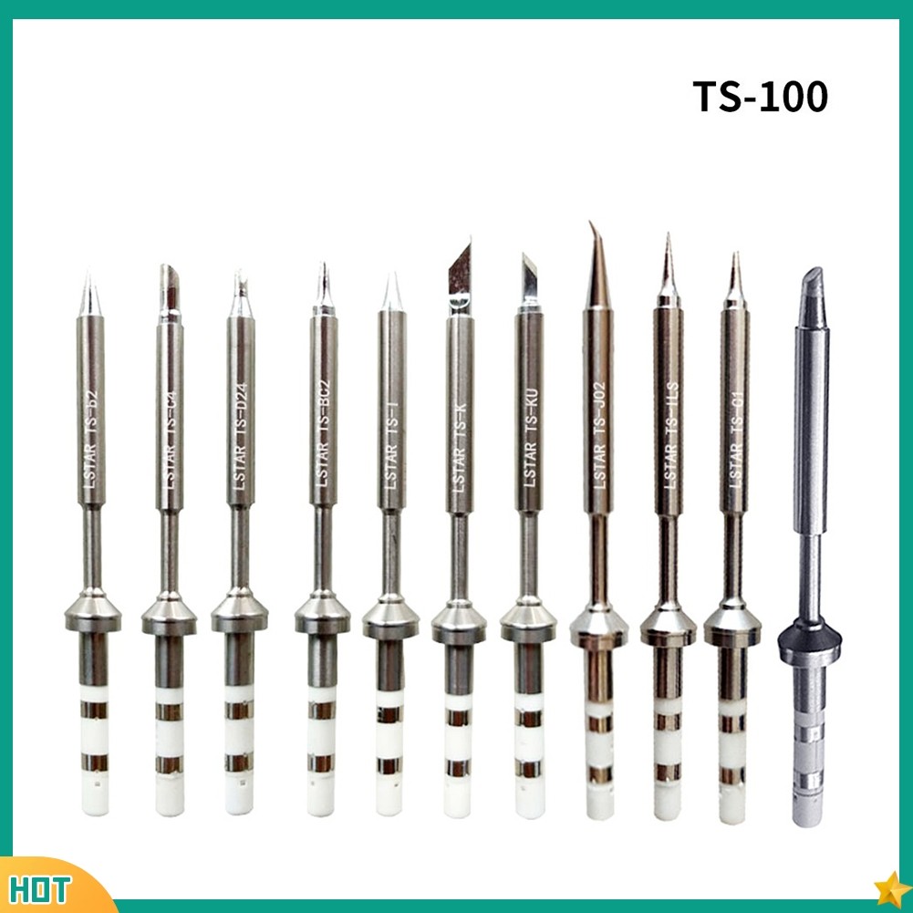 TS100 Soldering Iron Tips Replacement Accessories Electric Solding PCB ...
