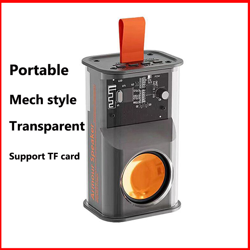 Original Portable Transparent Mech style Wireless Bluetooth Speaker ...