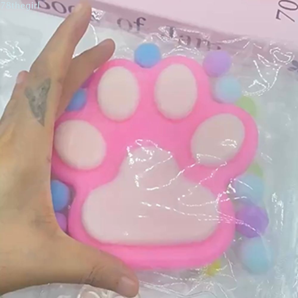 THEGIRL Cat Paw Squeeze Toy, Super Large Kneading Cat Paw Fidget Toy ...