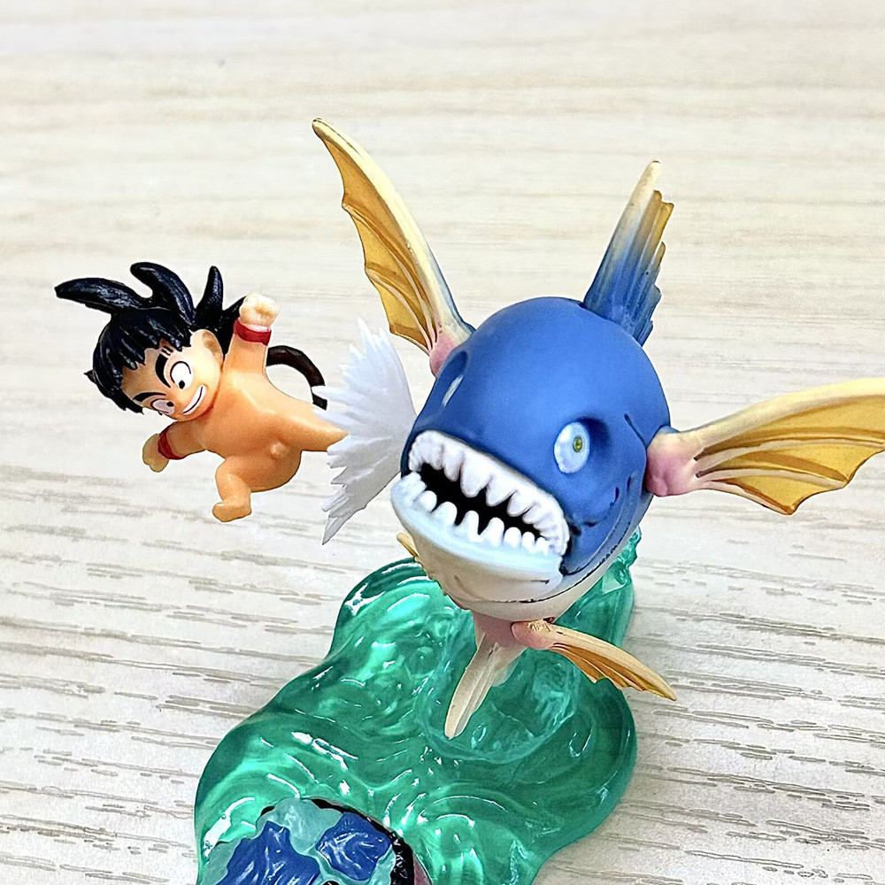 7 Dragon Ball gk Son Goku Big Egg Fish Goku Kick Fish Chassis Ornaments ...