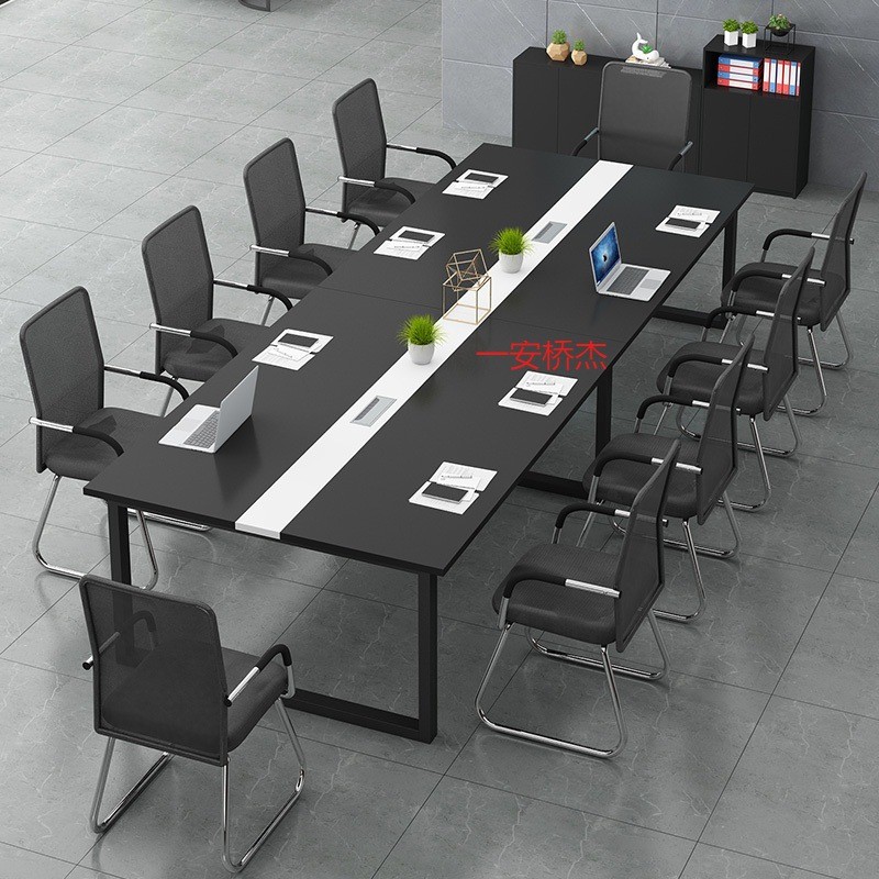 FJ Conference Table Long Table Simple Modern Office Table and Chair ...