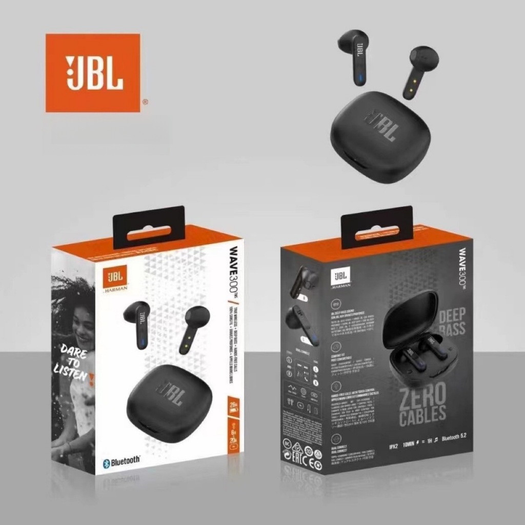 JBL Wave 300 TWS True Wireless Bluetooth Earphone In-Ear Music ...