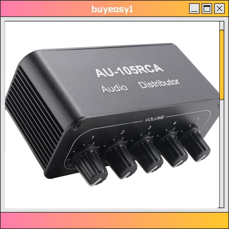 Stereo Audio Mixer 1 Input 5 Output Multi-Channel Audio Source ...
