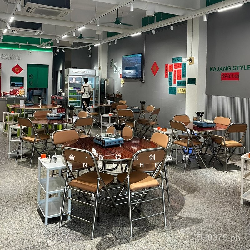 Folding Street Food Stall Hong Kong Style Tea Restaurant Table and ...