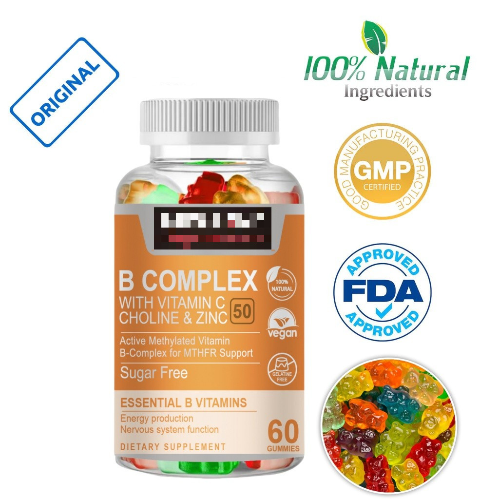 Vitamin B-Complex Gummies Promote Healthy Nerve Function, Enhance ...