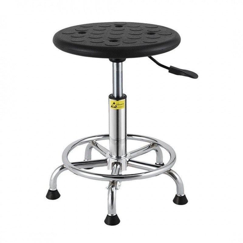 Adjustable Anti-Static Hospital Stool Factory Foam Round Stool Laboratory Chair PU Freestyle ...