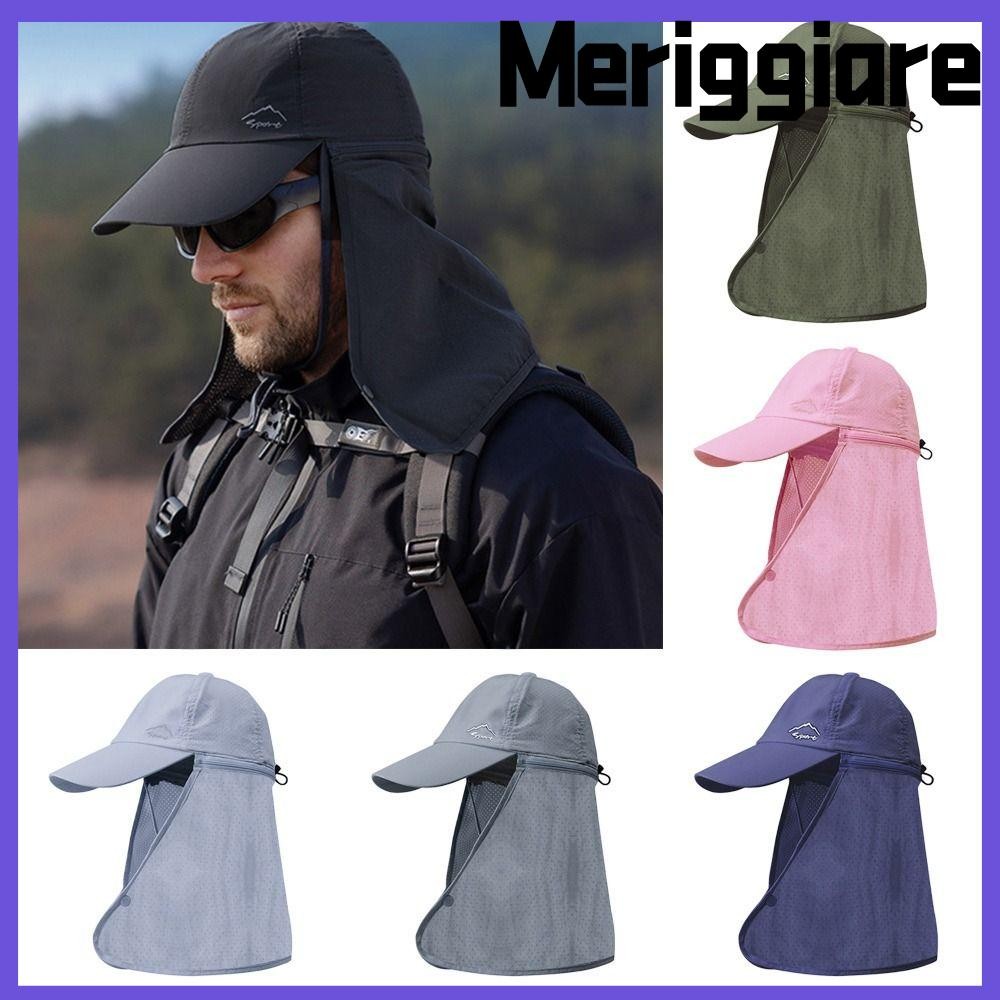 MERIGGIARE Waterproof Sun Hat, Detachable Shawl Sun Protection Fishing ...