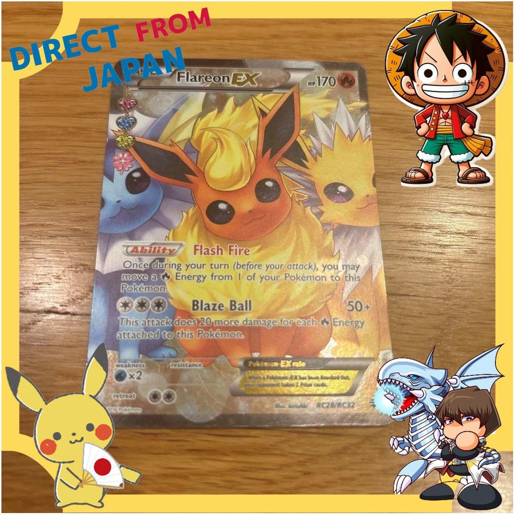 Direct from Japan☆彡Pokemon card Flareon EX RC28/RC32 (overseas version ...