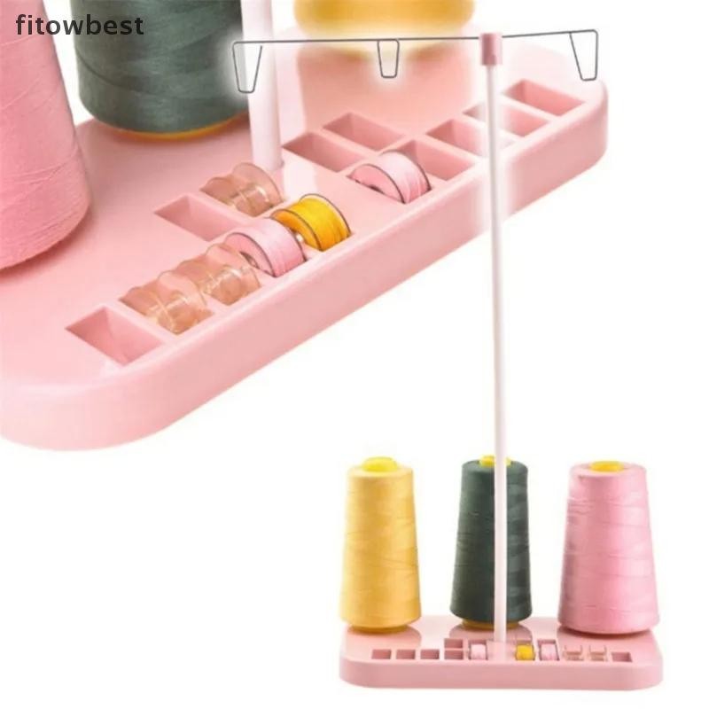 Fbph Thread 3 Spool Holder Stand Rack Sew Quilg For Home Sewing Machine ...