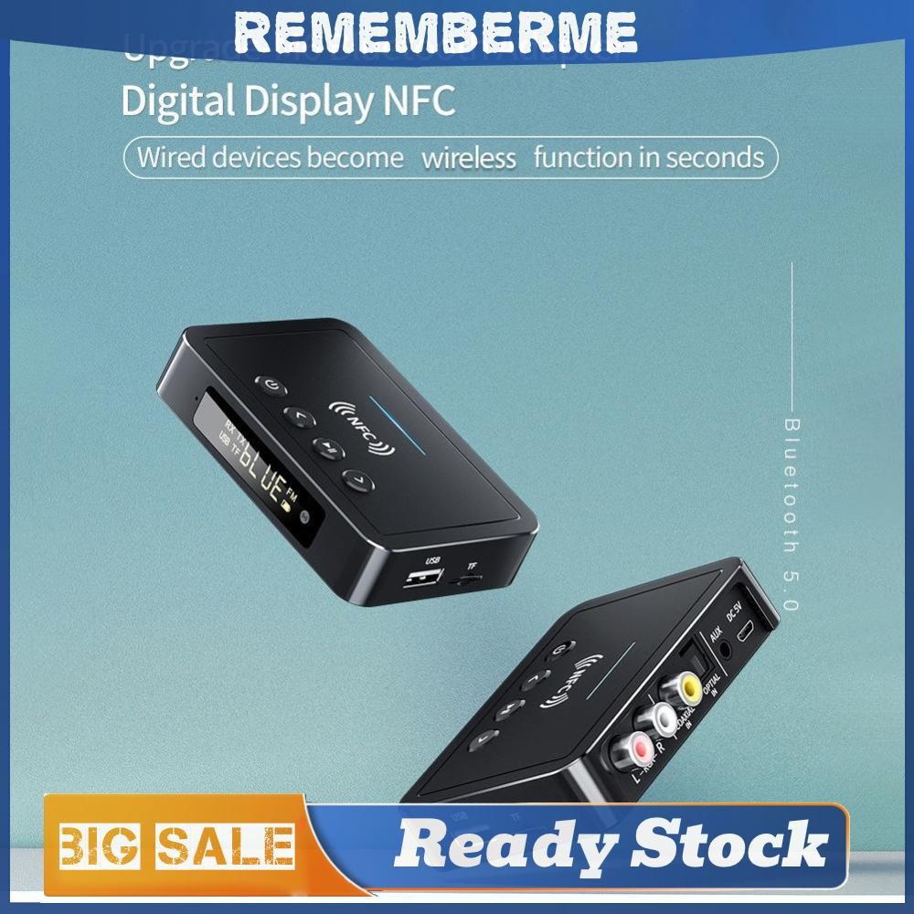 NFC Bluetooth-compatible 5.0 Transmitter Receiver 3 in 1 Audio Adapter ...