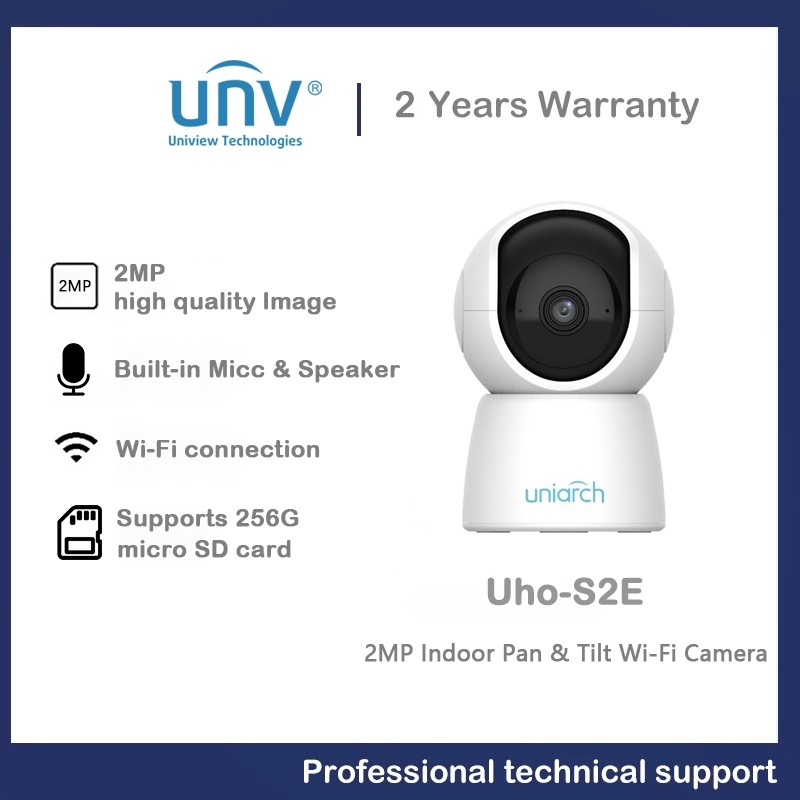 UNV CCTV Camera Uniarch UHO-S2E 2MP Smart WIFI PT Camera | Shopee ...