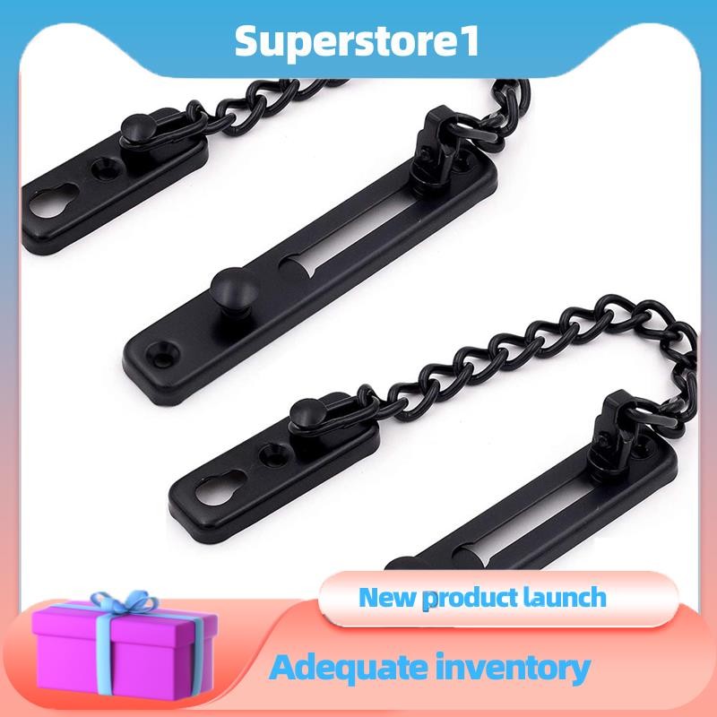 2 Pack Door Chain Lock, Stainless Steel Security Chain Guard, Polished ...