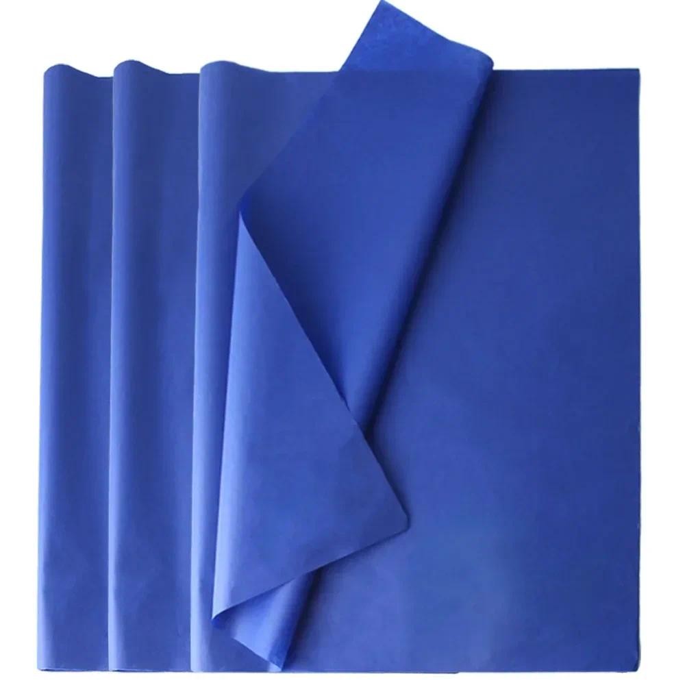 100 Sheets Royal Blue Tissue Paper 50x66cm Blue Wrapping Paper Bulk ...