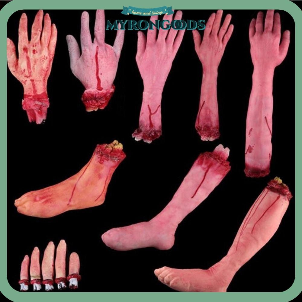 MYRONG Halloween Costume, Party Scary Decoration Fake Hands Horror ...