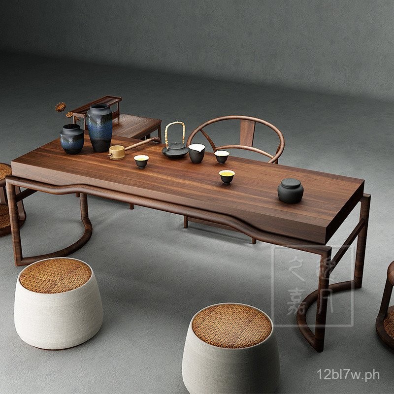 New Chinese Zen Solid Wood Tea Table Office Kung Fu Tea Brewing Tables ...
