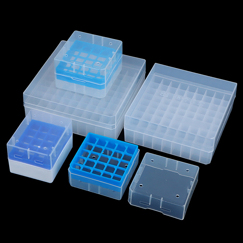 GG+OUFEN1 Plastic Test Tube Holder Centrifuge Tube Rack Box With Cover ...