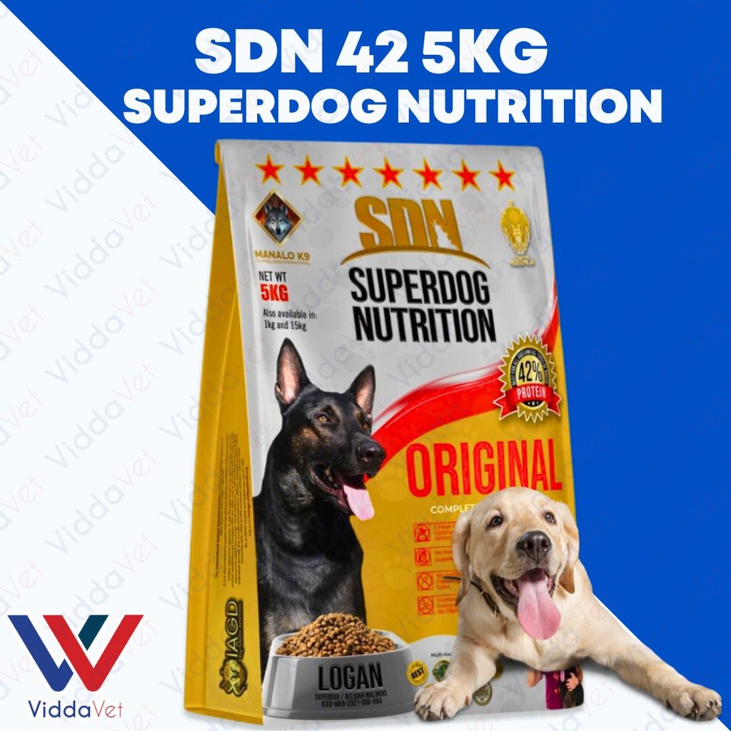 Superdog by Doc Abel manalo 5 kgs beef SDN 42 Premium Dog Food –5KG Bag ...