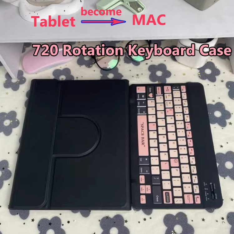 720° Rotation Flip Stand Keyboard Case for Honor Pad X8a 11 Inch 2024 ...