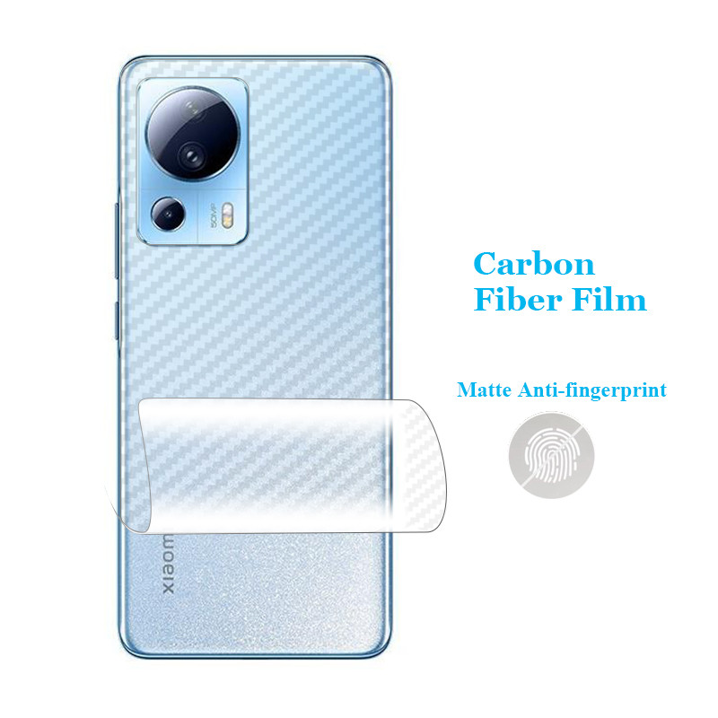 Compatible For Xiaomi Civi 5 4 3 2 1S Pro 3D Transparent Carbon Fiber ...