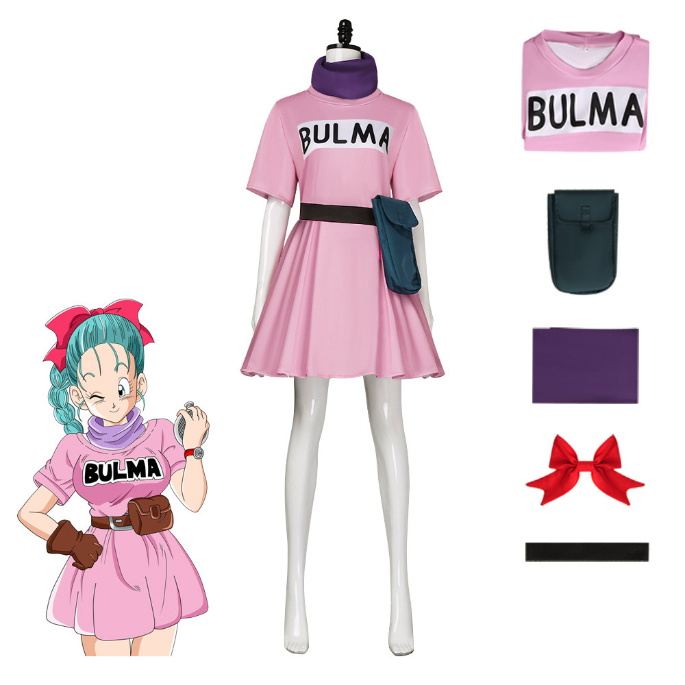 Dragon Ball Cosplay Bulma Anime Costume Clothes Party Comic Exhibition ...