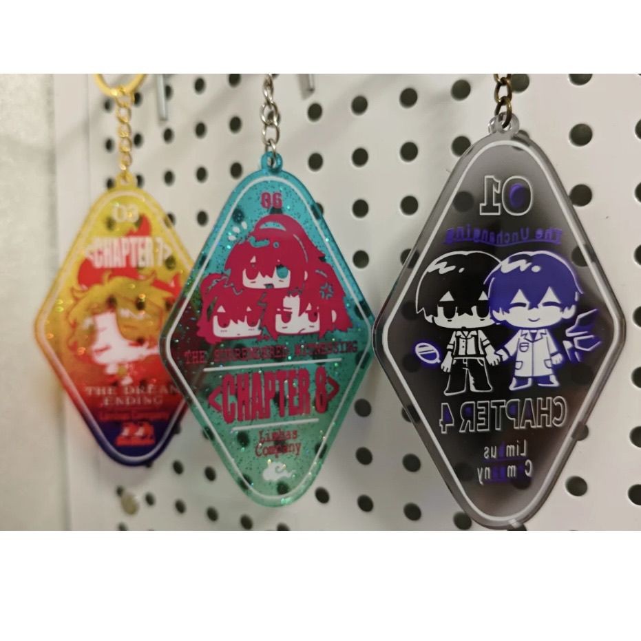 Limbus Company Anime keychain women acrylic key chain man funny key ...