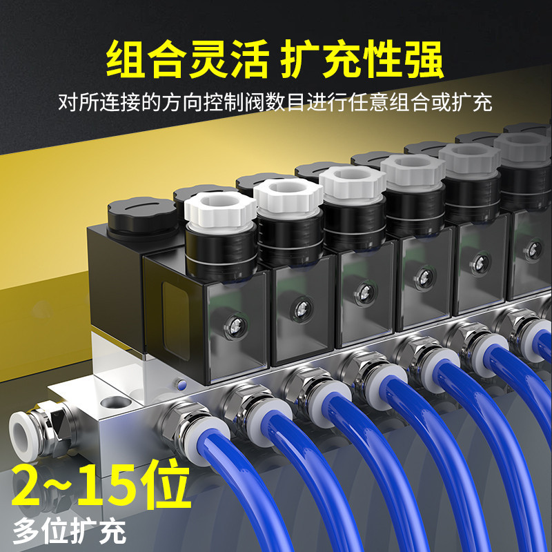 ෆ Baihui pneumatic solenoid valve group V dalawang posisyon ang dobing ...