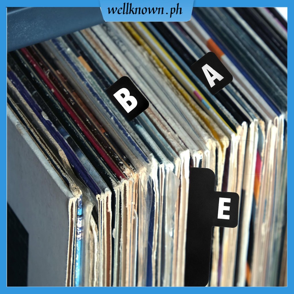 Record Dividers Alphabetical Vinyl Record Dividers Waterproof Vinyl ...
