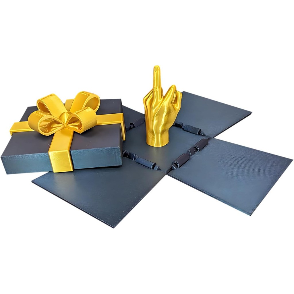 Surprise Gift Box Middle Finger Surprise Box, Surprise Prank Pop Up ...