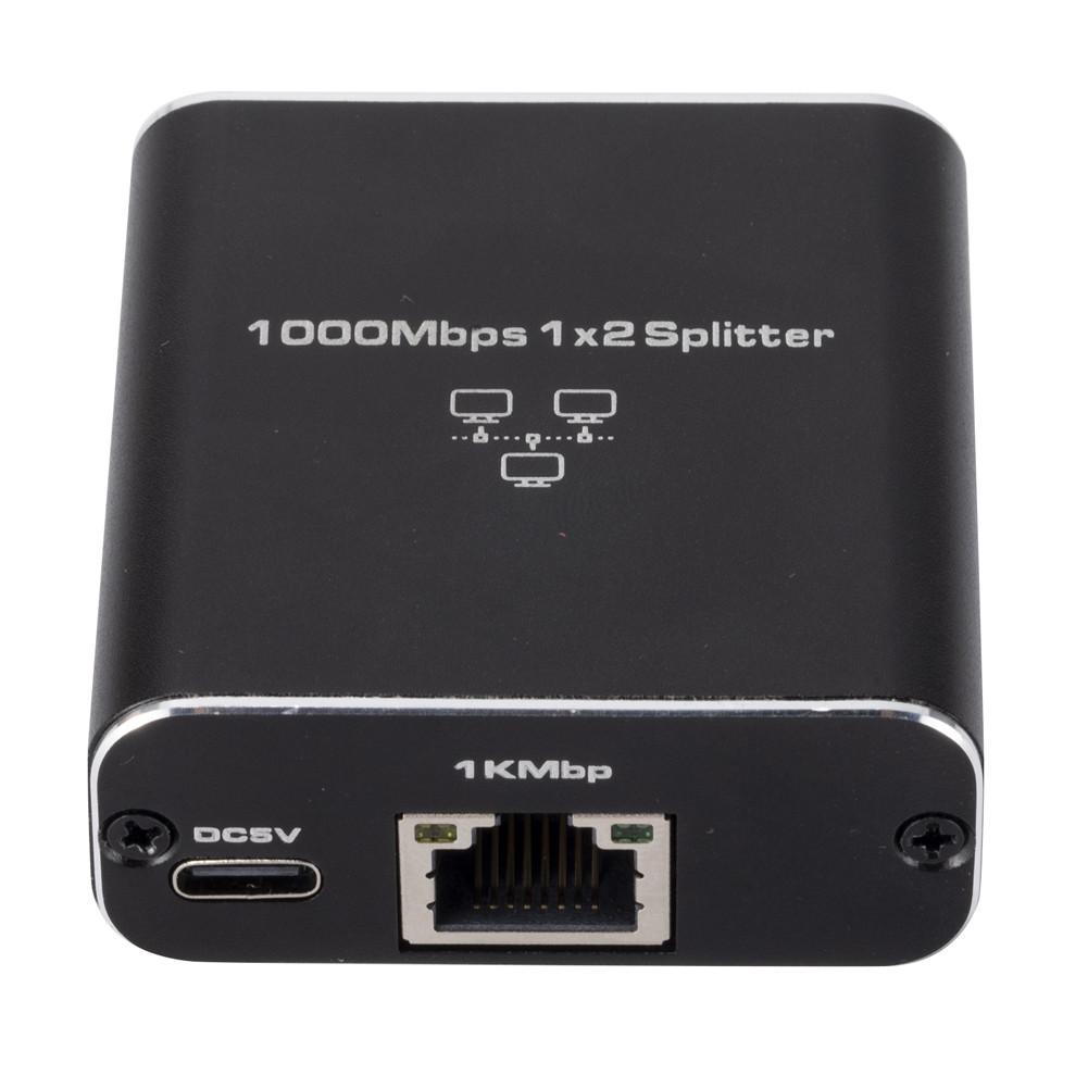 Gigabit Ethernet Splitter 1 in 2 Out 1000Mbps Internet Splitter RJ45 ...