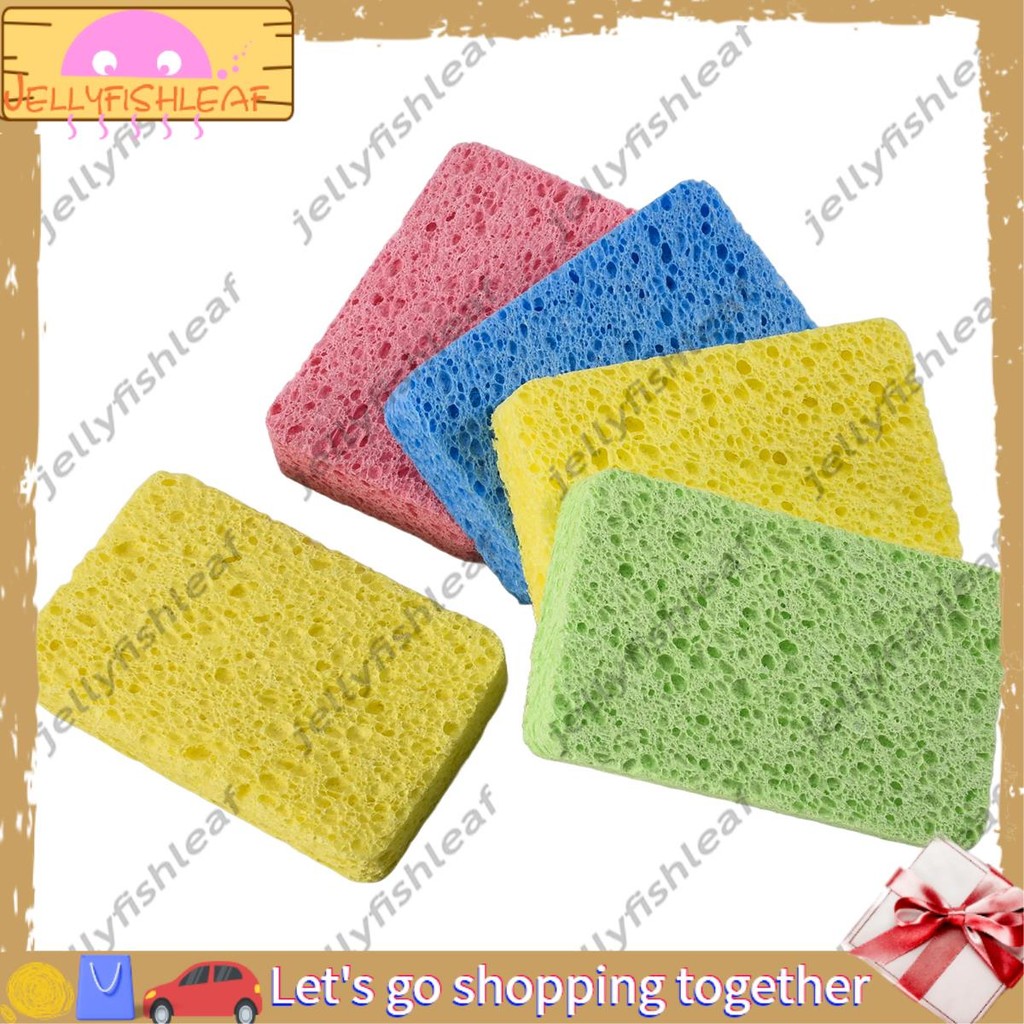 【jellyfishleaf】Large Cellulose Sponges,Kitchen Sponges for Dish, Duty ...