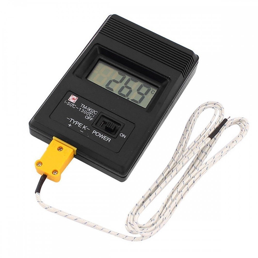 K Type Temperature Meter 300mm Fiberglass -50~2040C Thermocouple ...