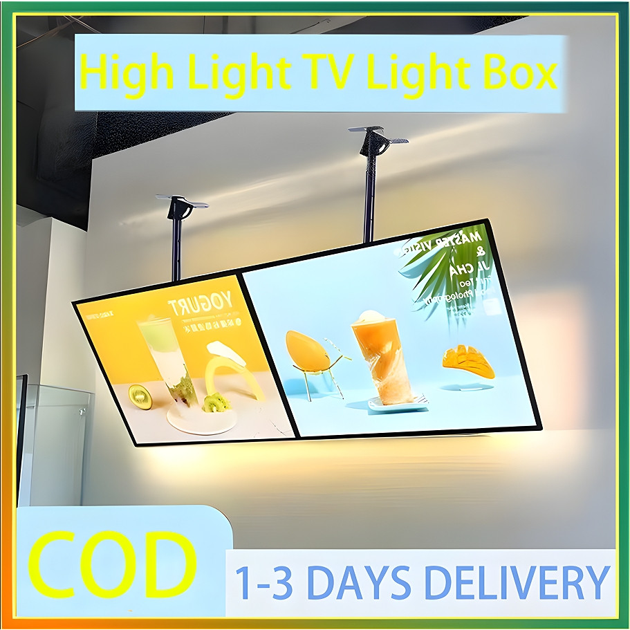 LED TV Light Box Menu Board LED Light Box Menu Board Hanging For ...