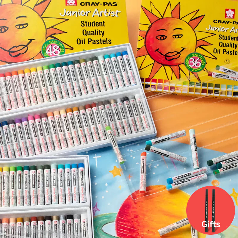 SAKURA Cray-Pas Junior Artist Soft Oil Pastel Painting Children's ...