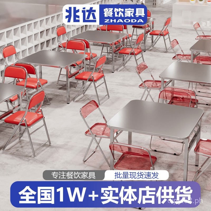 Industrial Style Large Food Stall Barbecue Stall Dining-Table Chair ...