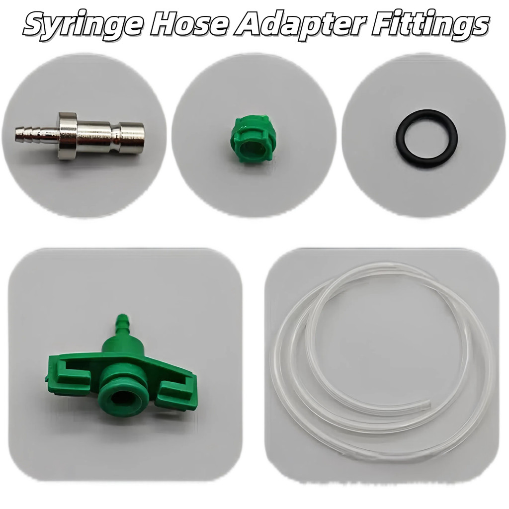 Syringe Adapter Air Hose Joint Kit 3cc, 5cc, 10cc, 30cc Dispensing ...