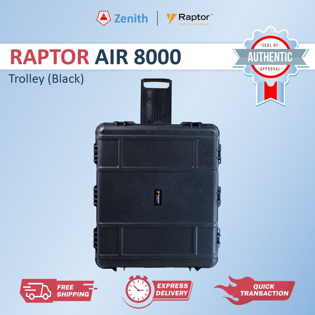Raptor Case Air Trolley 8000 Travel Luggage For Gears and Equipments ...