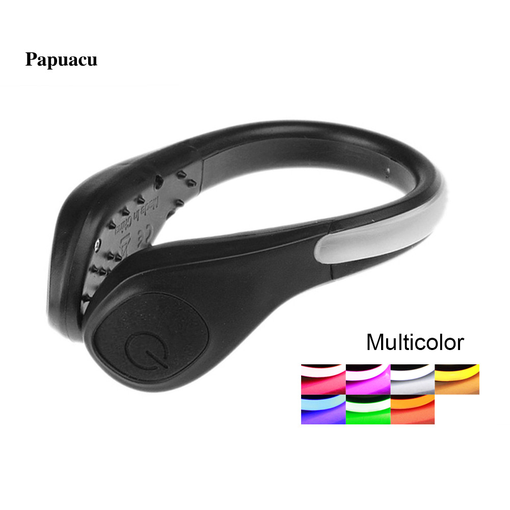 Pau_ Battery Powered LED Shoe Clip Outdoor Safety Night Running Light ...