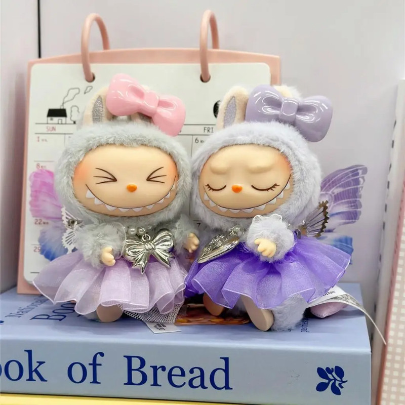 Have A Seat Labubu Dress V1 V2 Lace Mesh Purple Princess Skirt 15cm ...