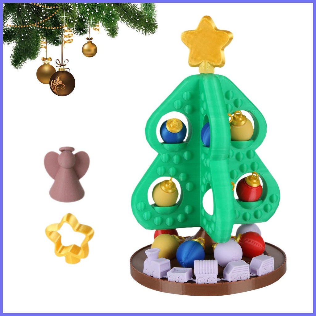Small Christmas Tree Toy Parties Tree Train Decor Toy 3D Printing ...