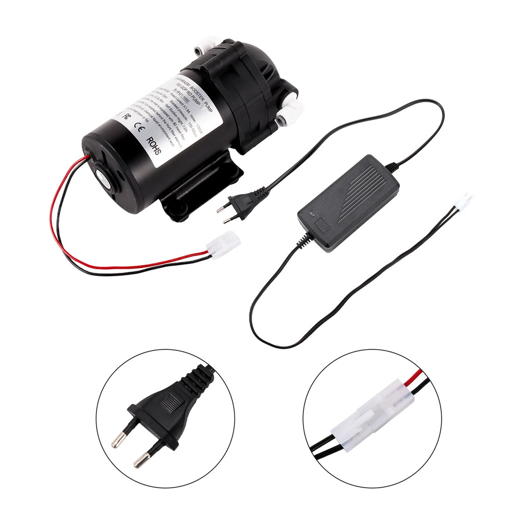 24V DC Diaphragm Booster Pump Adapter Low Noise Water Pump 100GDP ...